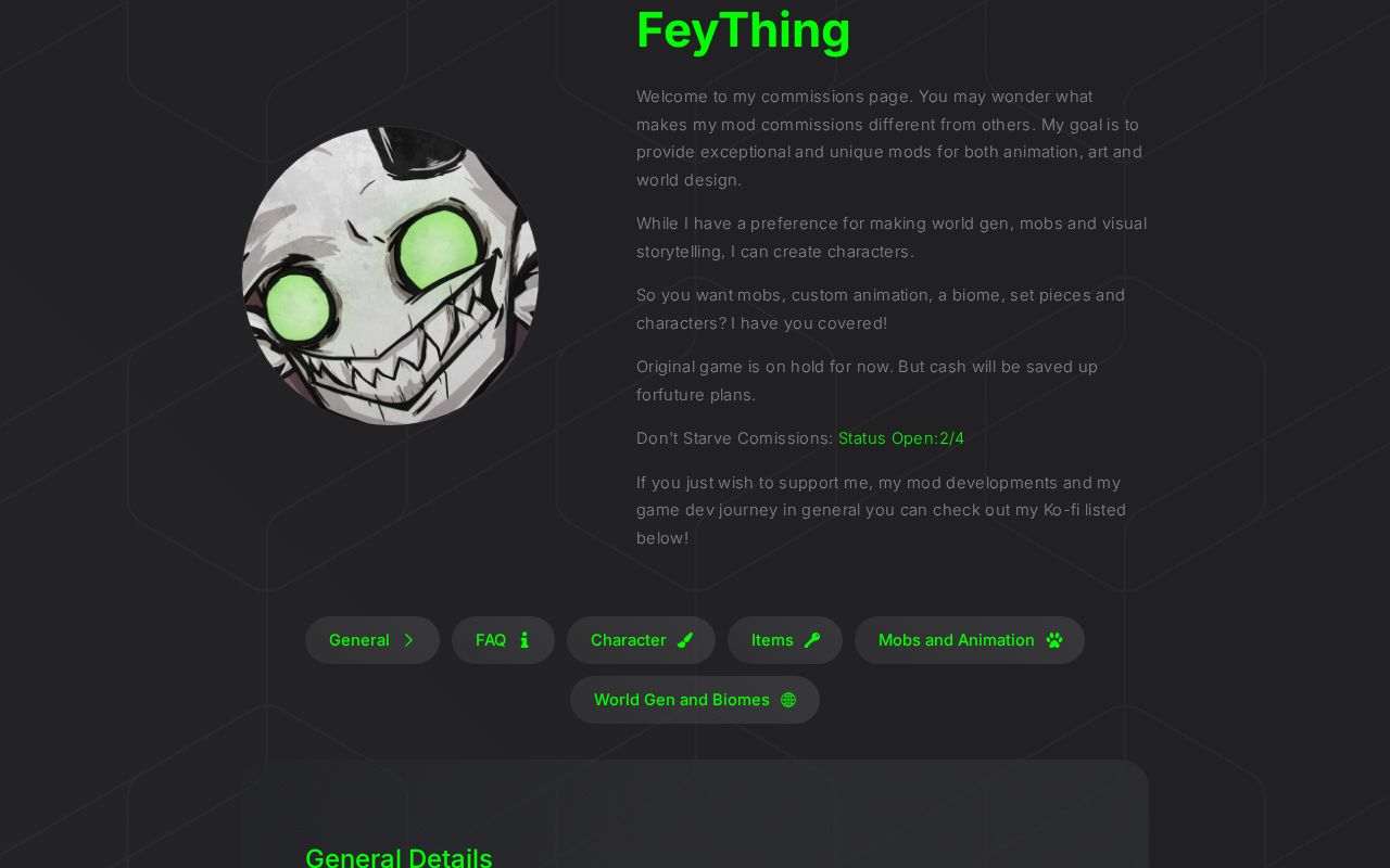 FeyThing's Don't Starve/DST commissions